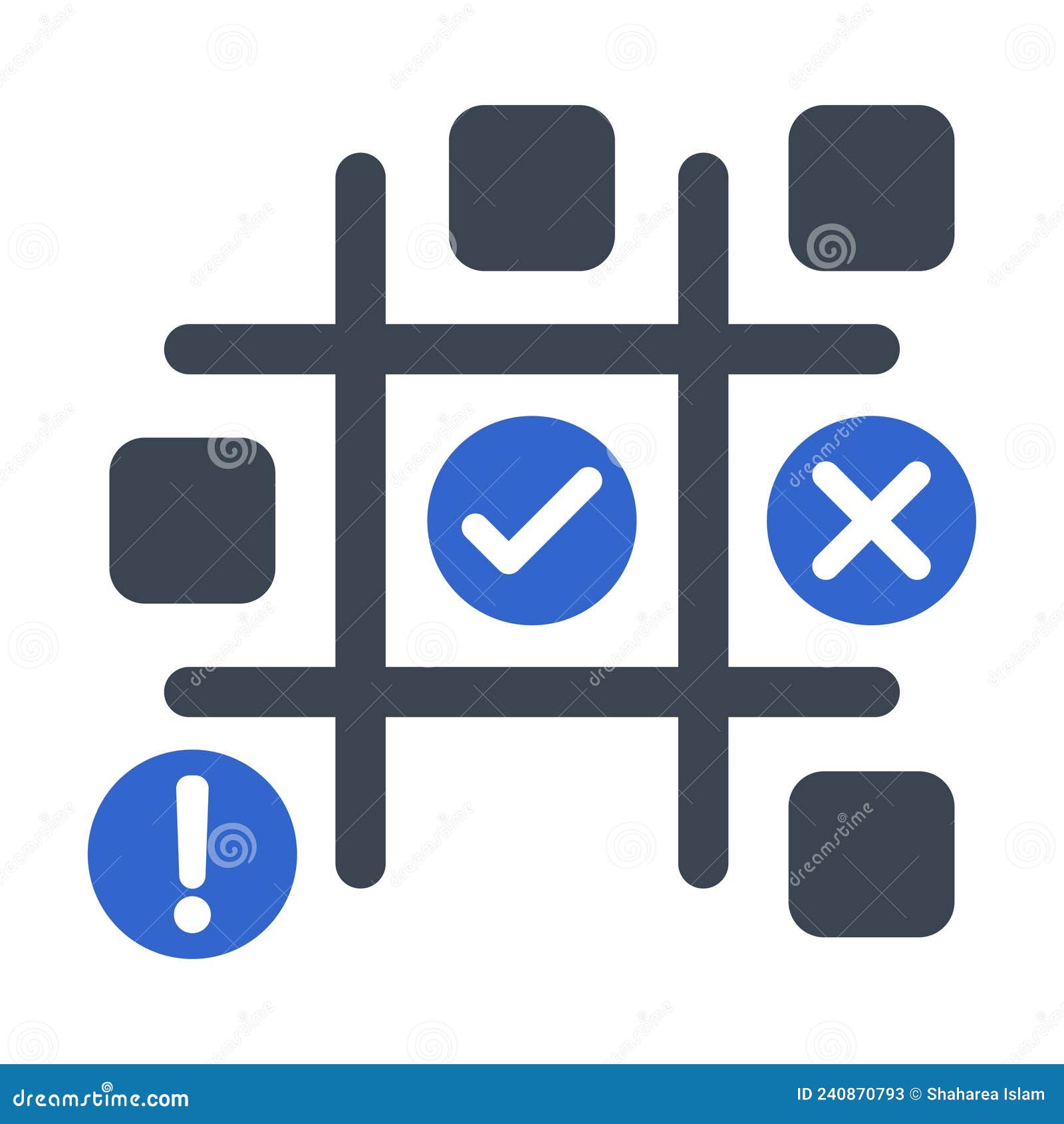 Matrix icon stock vector. Illustration of weakness, production - 240870793