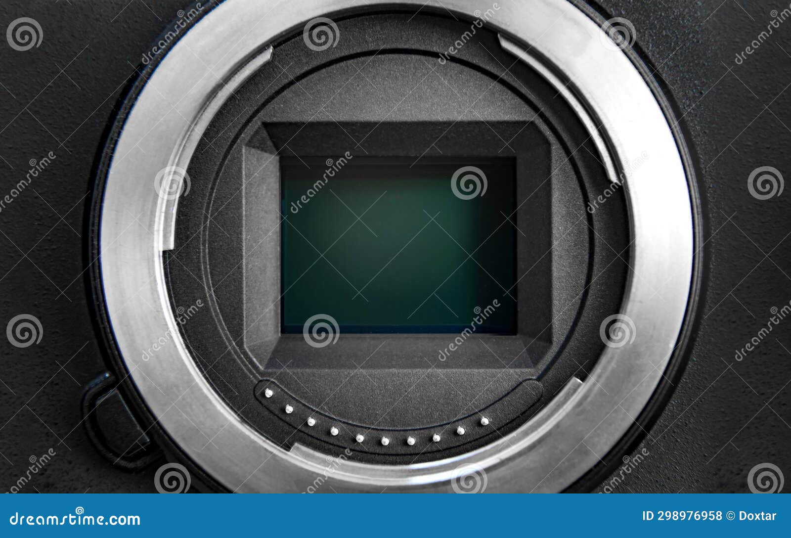Matrix of a Mirrorless Digital Camera, Lens Mount Stock Photo - Image ...