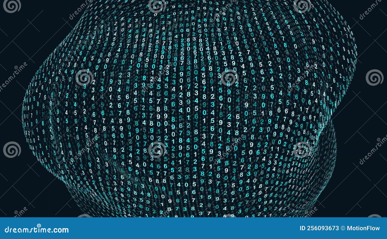 Matrix Pattern with Numbers on Black Space Stock Video - Video of ...