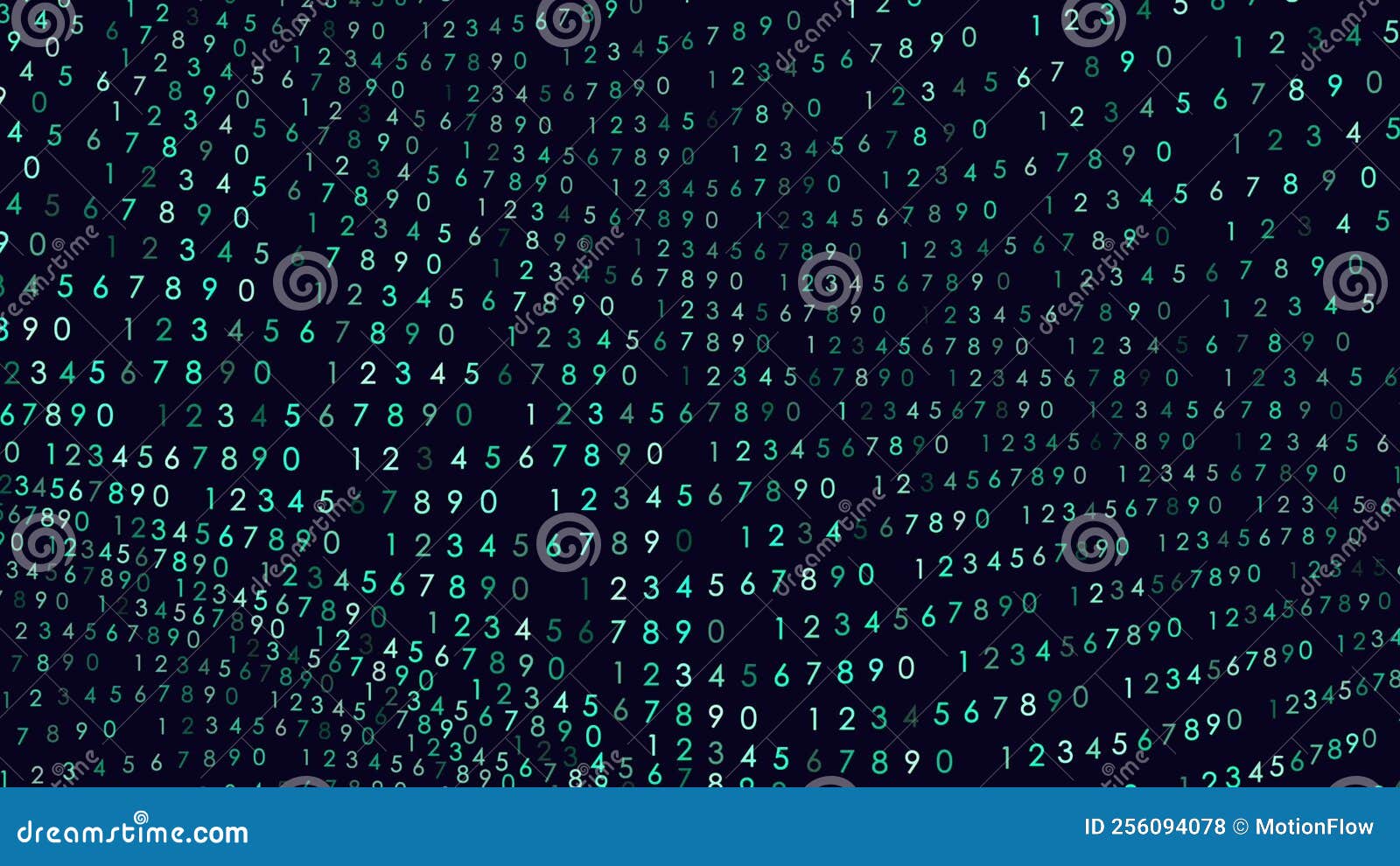 Matrix Pattern with Numbers on Black Space Stock Footage - Video of ...