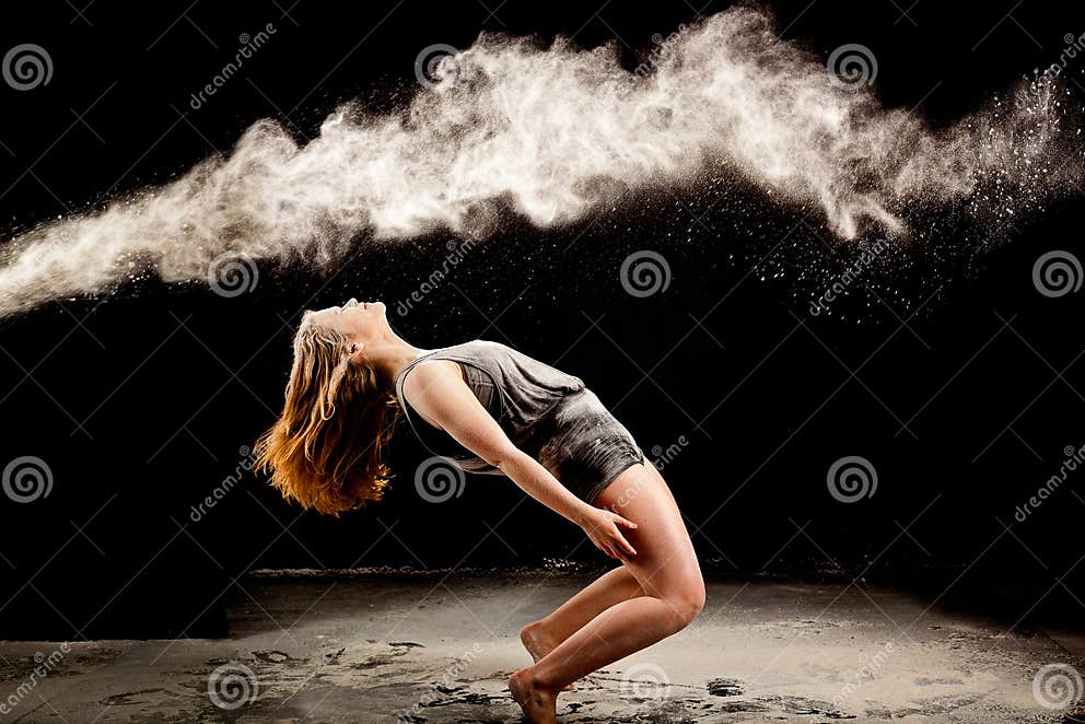 Matrix powder dance pose stock photo. Image of magic - 61006824