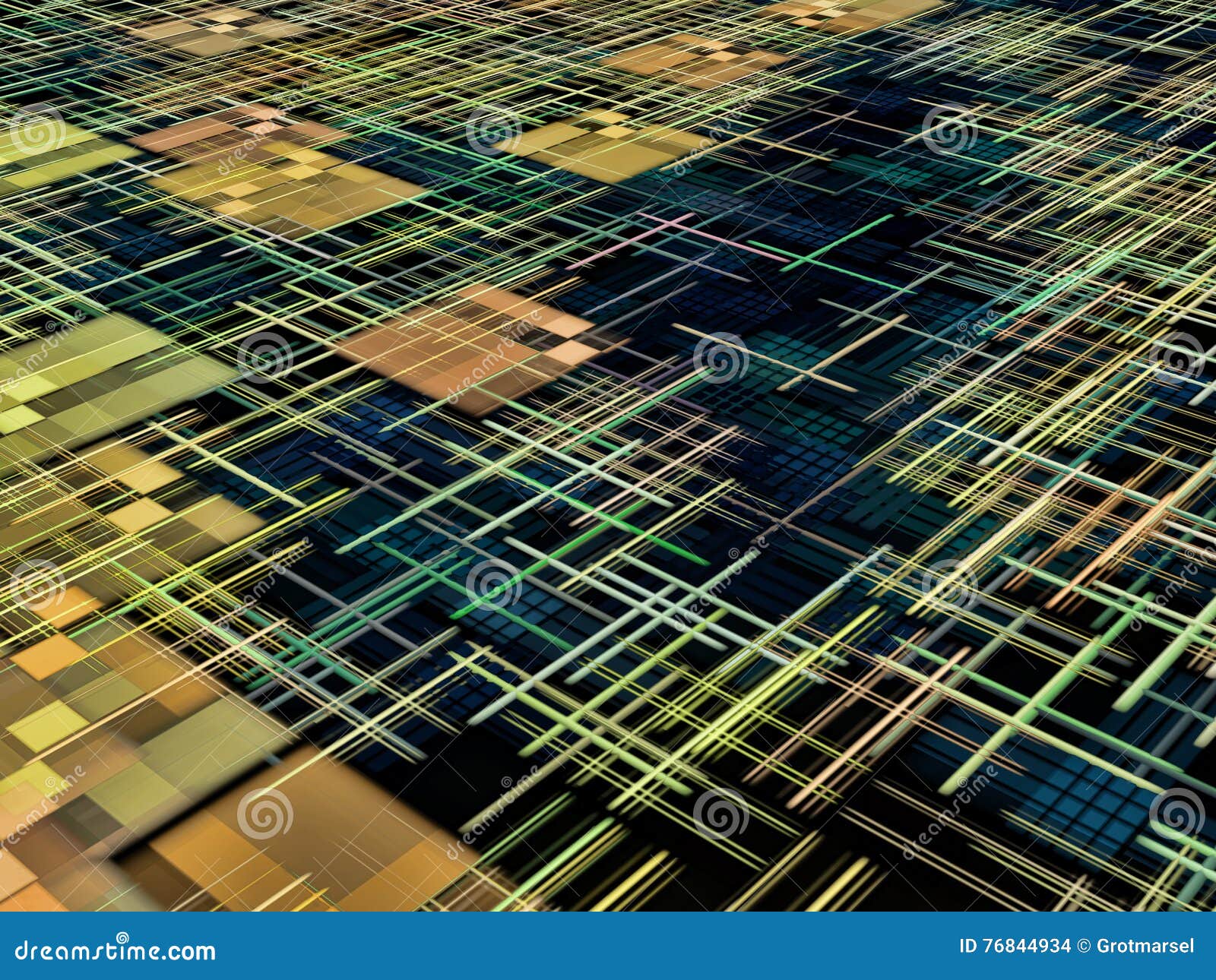 Matrix and Square Shape Pattern As Abstract Background. Stock ...