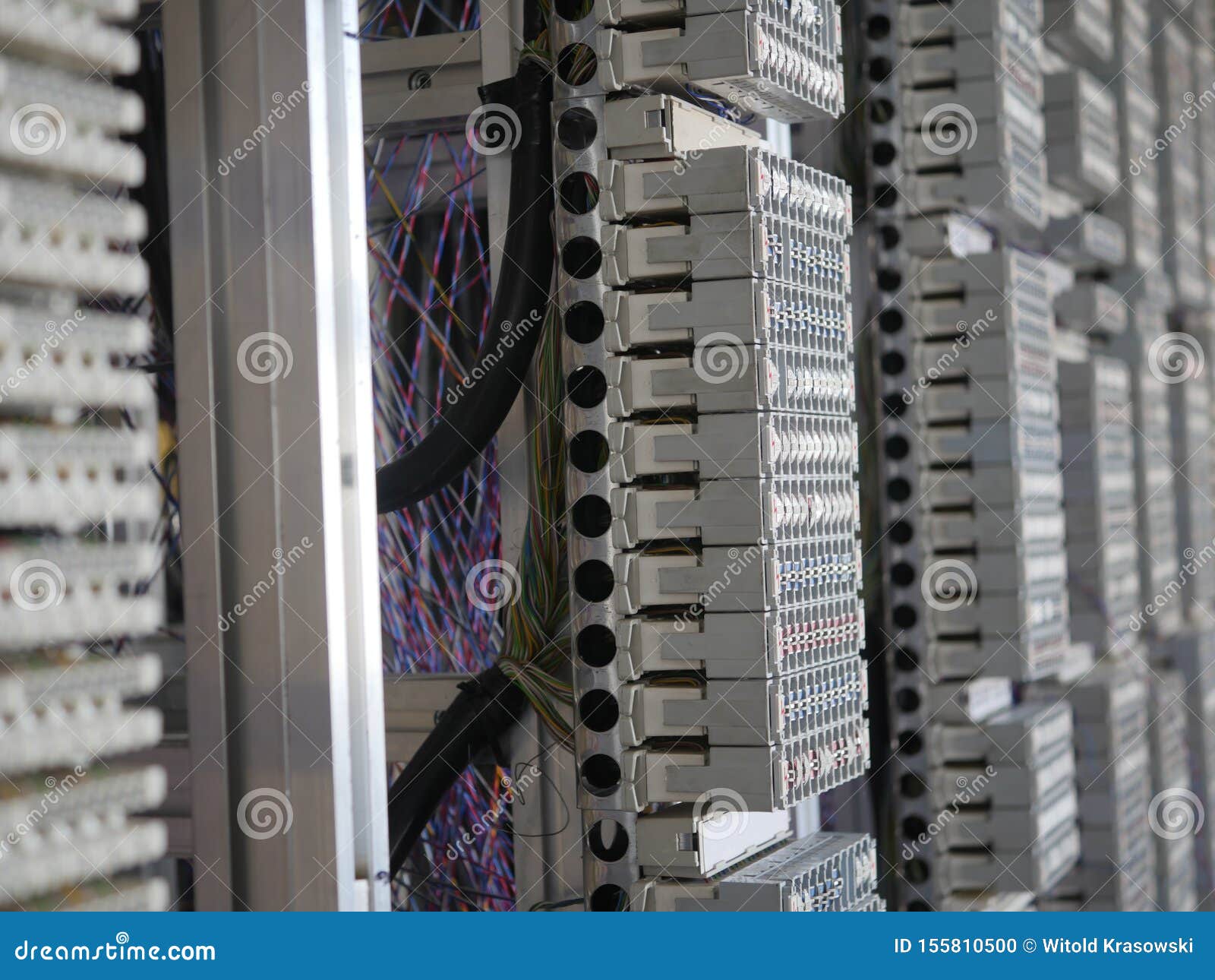 Matrix Switcher with Cables Stock Photo - Image of equipment, cord ...