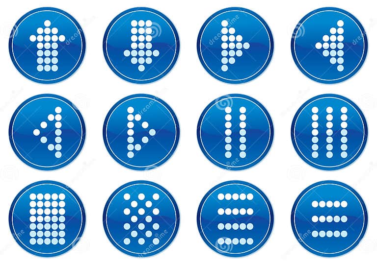 Matrix symbols icon set. stock vector. Illustration of matrix - 7002169