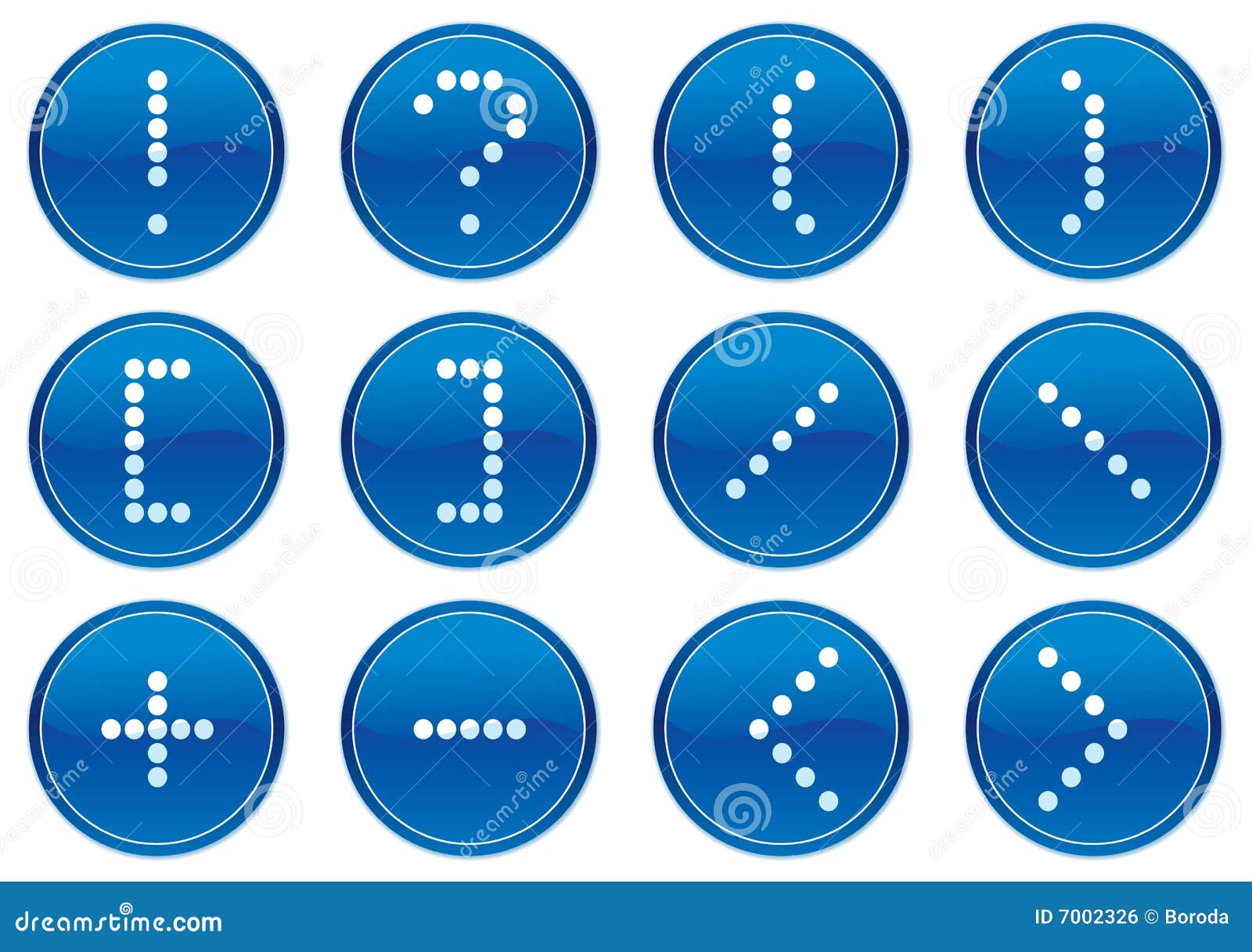 Matrix symbols icon set. stock vector. Illustration of show - 7002326