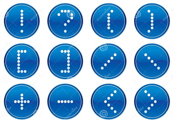 Matrix symbols icon set. stock vector. Illustration of show - 7002326