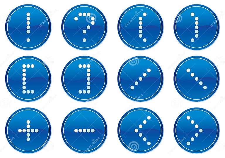 Matrix symbols icon set. stock vector. Illustration of show - 7002326