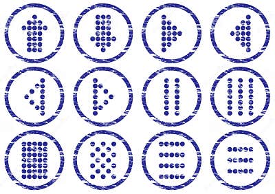 Matrix symbols icon set. stock vector. Illustration of round - 9942963