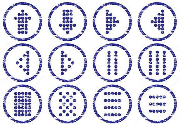 Matrix symbols icon set. stock vector. Illustration of round - 9942963