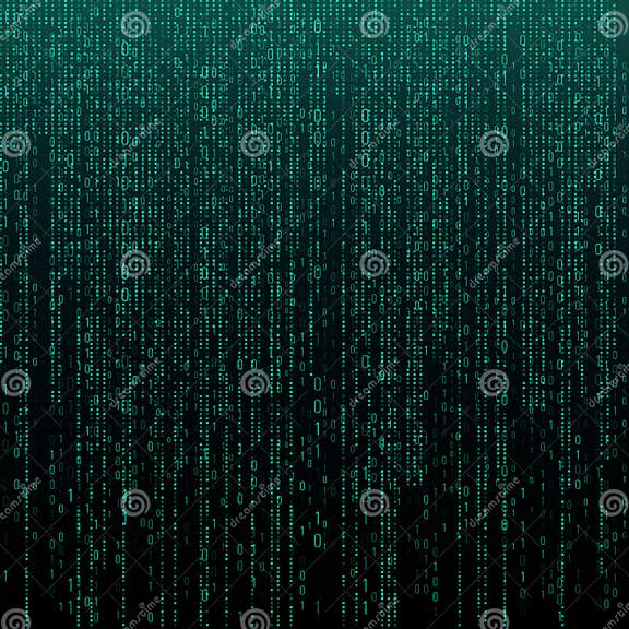 Matrix Texture with Digits. Binary Code, Abstract Futuristic Cyberspace Background. Data ...