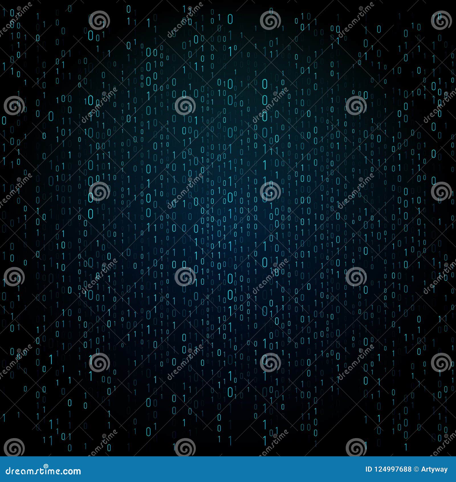 Matrix Texture With Digits Binary Code Abstract Futuristic Cyberspace Background Data