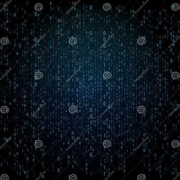 Matrix Texture with Digits. Binary Code, Abstract Futuristic Cyberspace Background. Data ...