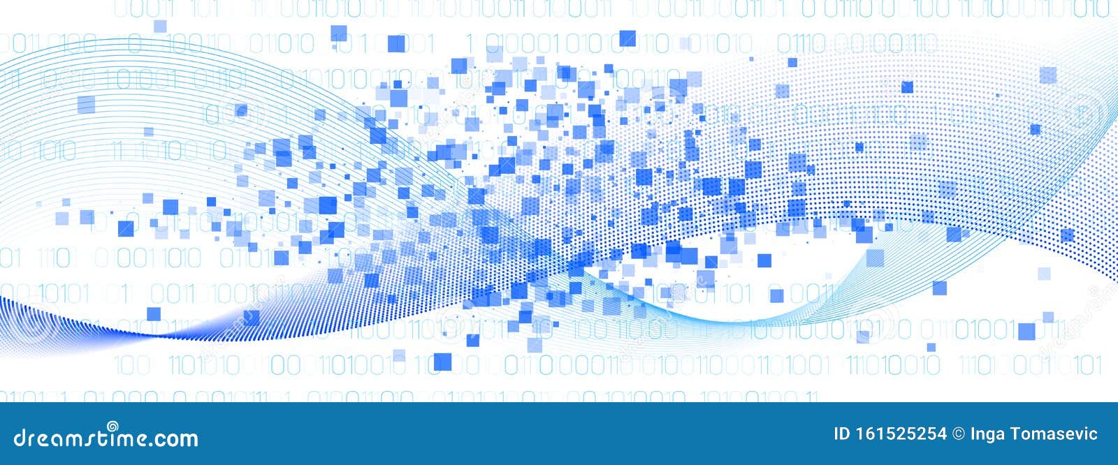 Matrix Vector. White Binary Background Stock Vector - Illustration of ...