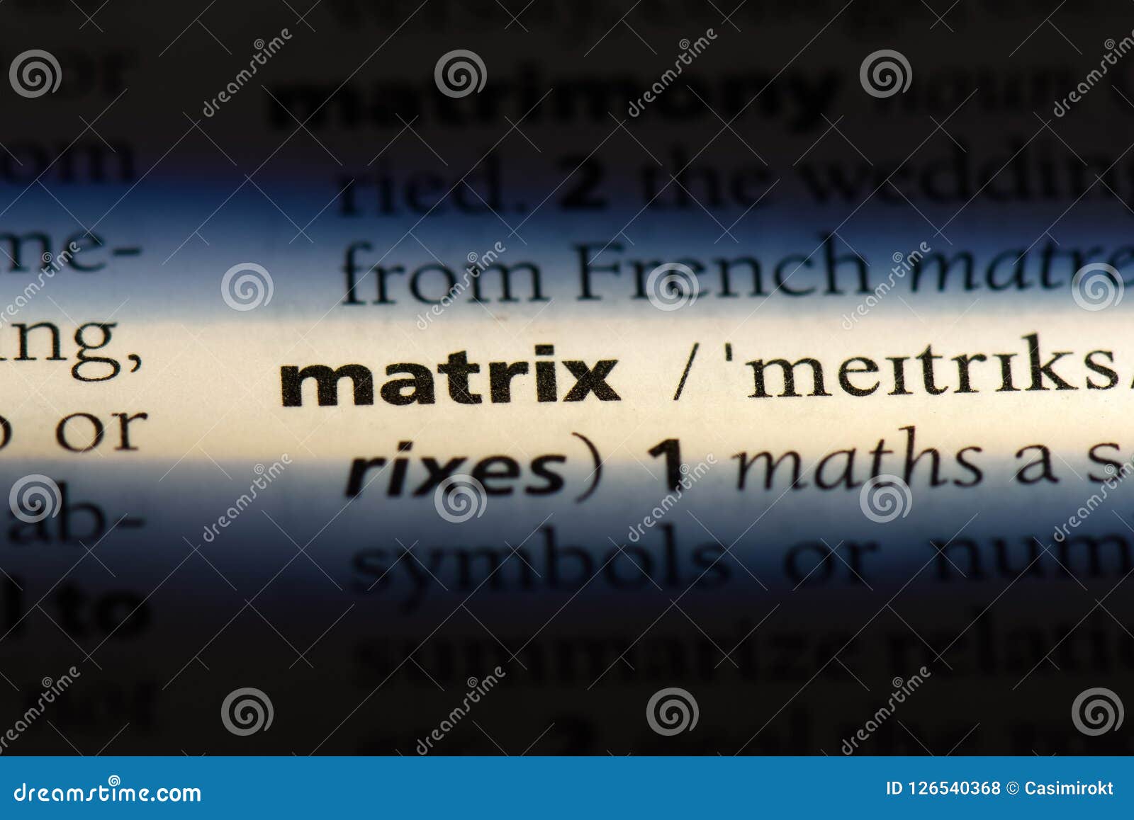 Matrix stock photo. Image of definition, idea, macro - 126540368