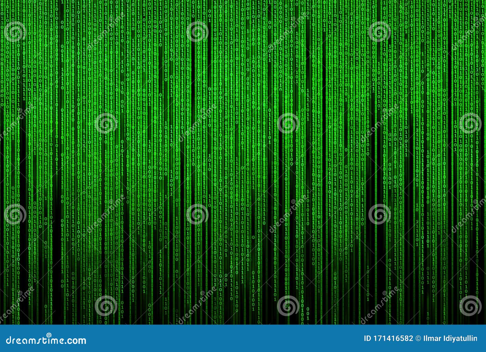 The Matrix is â€‹â€‹binary. Simulation of Binary Computer Code. Virtual Reality. Binary Code ...