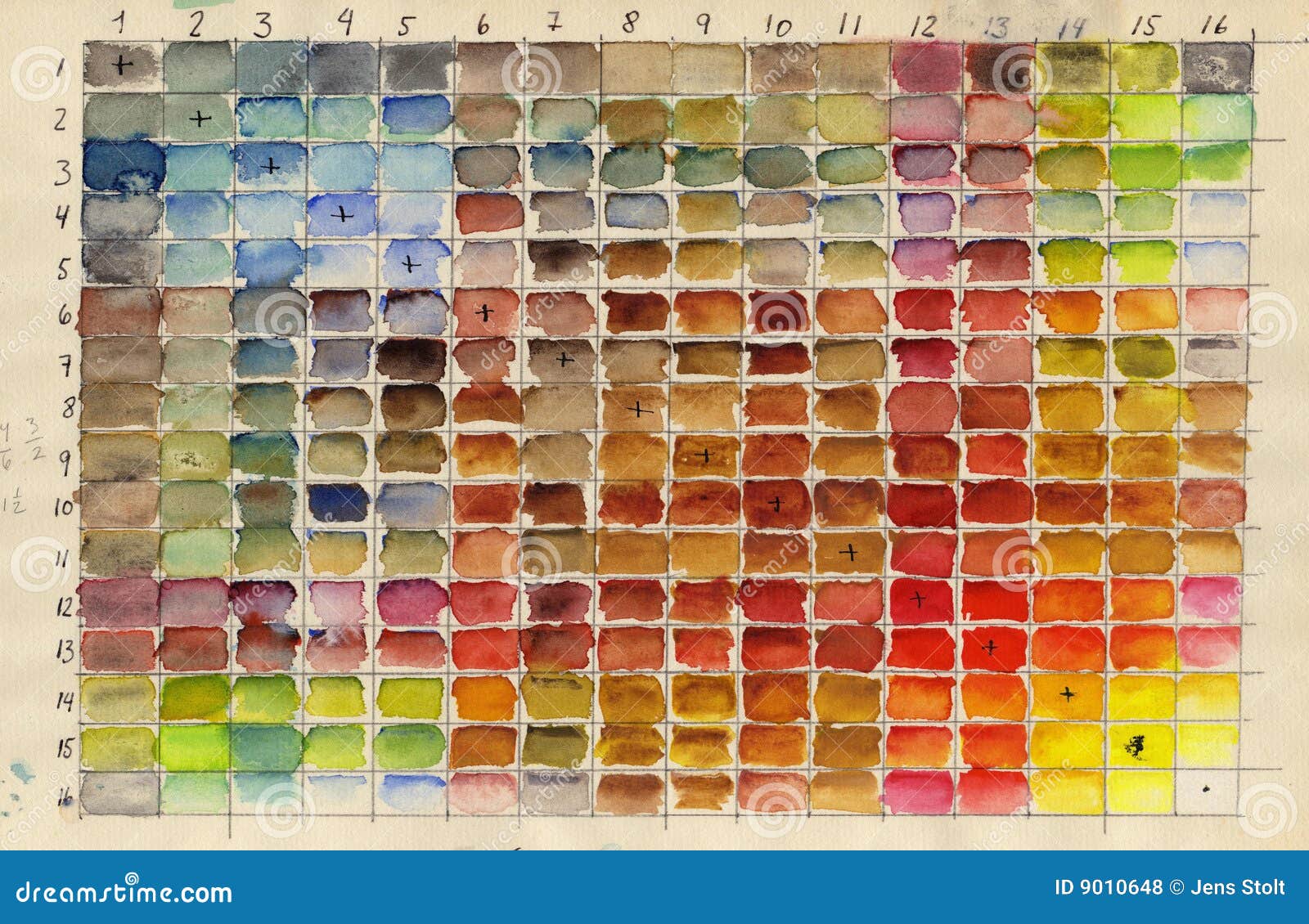 Matriz da cor ilustração stock. Ilustração de ultramarina - 9010648