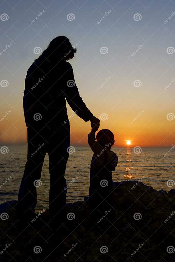 Matriz e filho imagem de stock. Imagem de alegria, feriados - 5186949