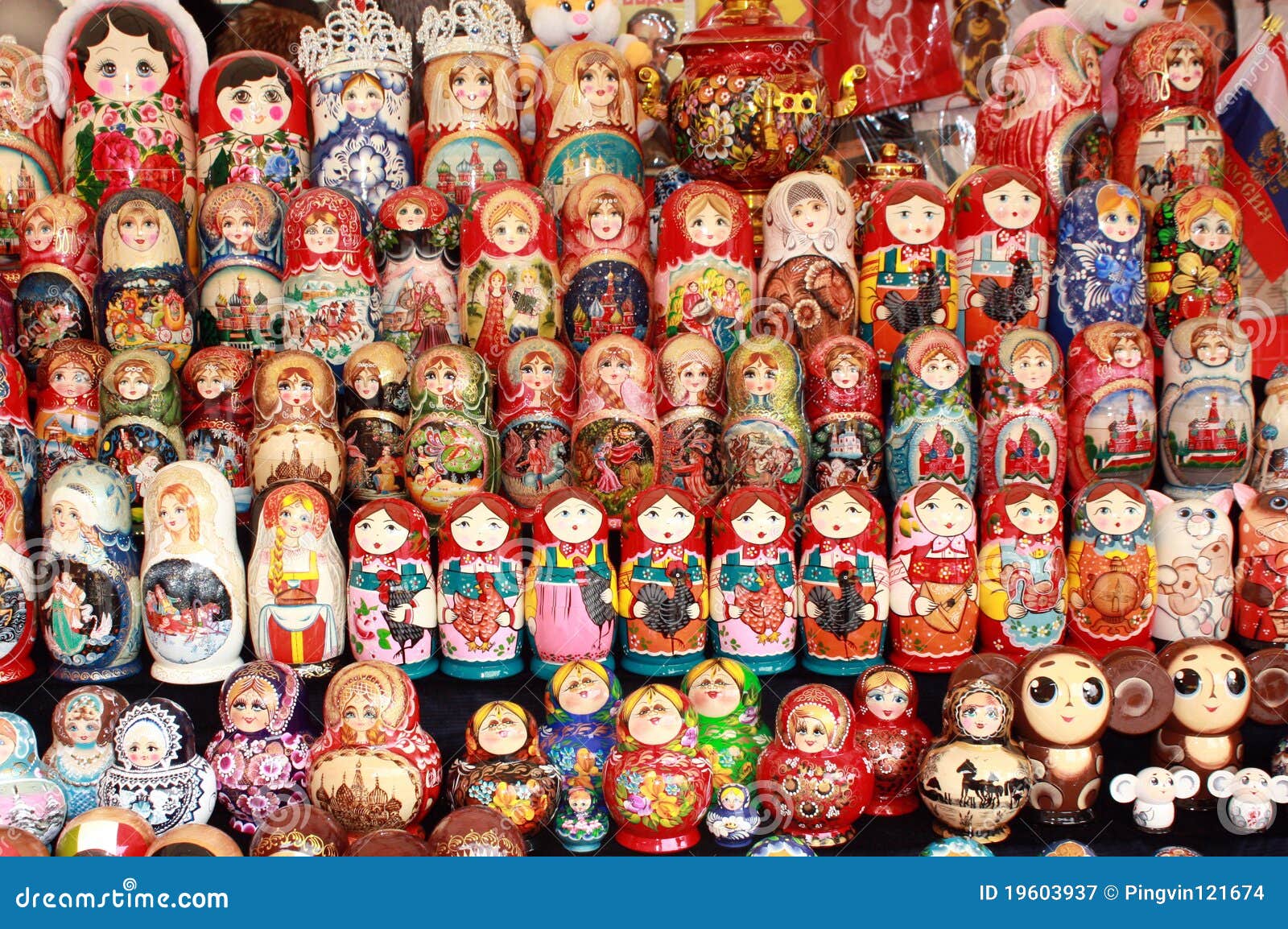 Matryoshka stock image. Image of doll, golden, festive - 19603937
