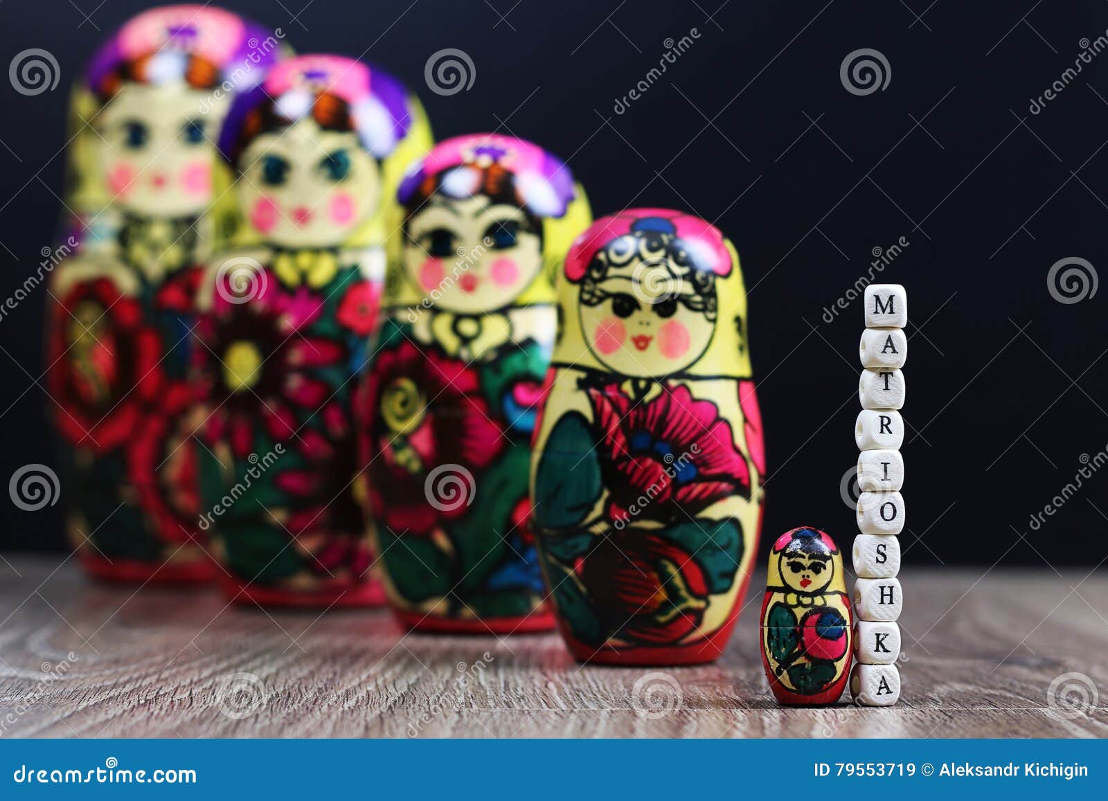 Matryoshka Different Patterns Stock Image - Image of babushka ...