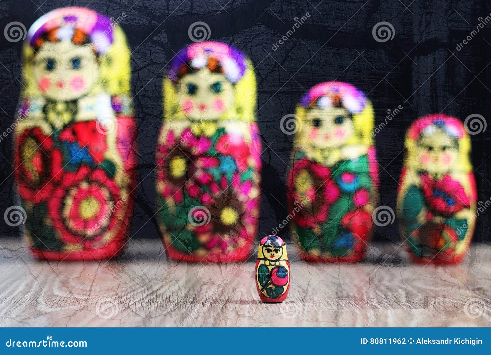 Matryoshka Different Patterns Stock Photo - Image of face, decoration ...