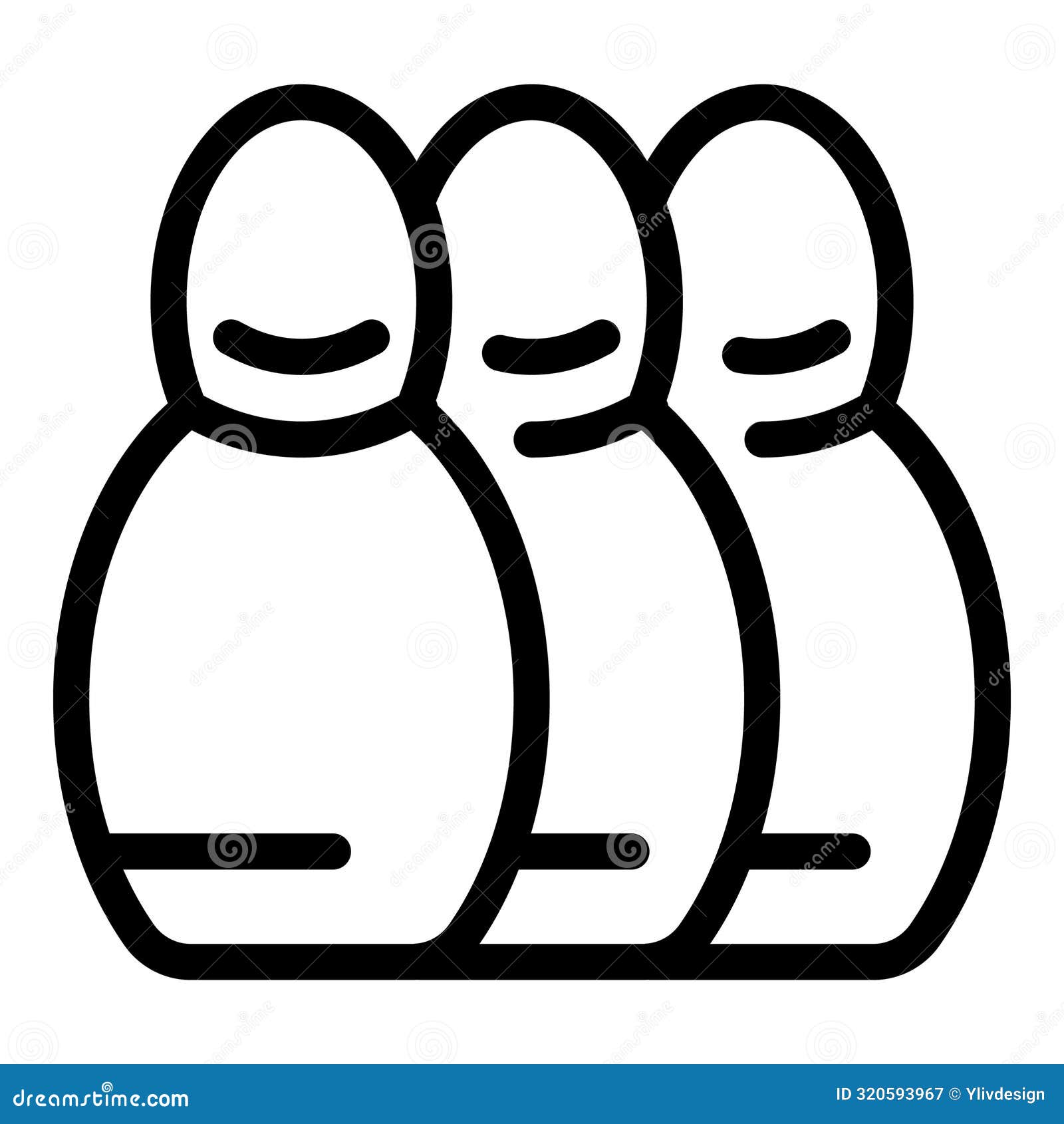 Matryoshka Dolls Outline Vector Illustration Stock Vector ...