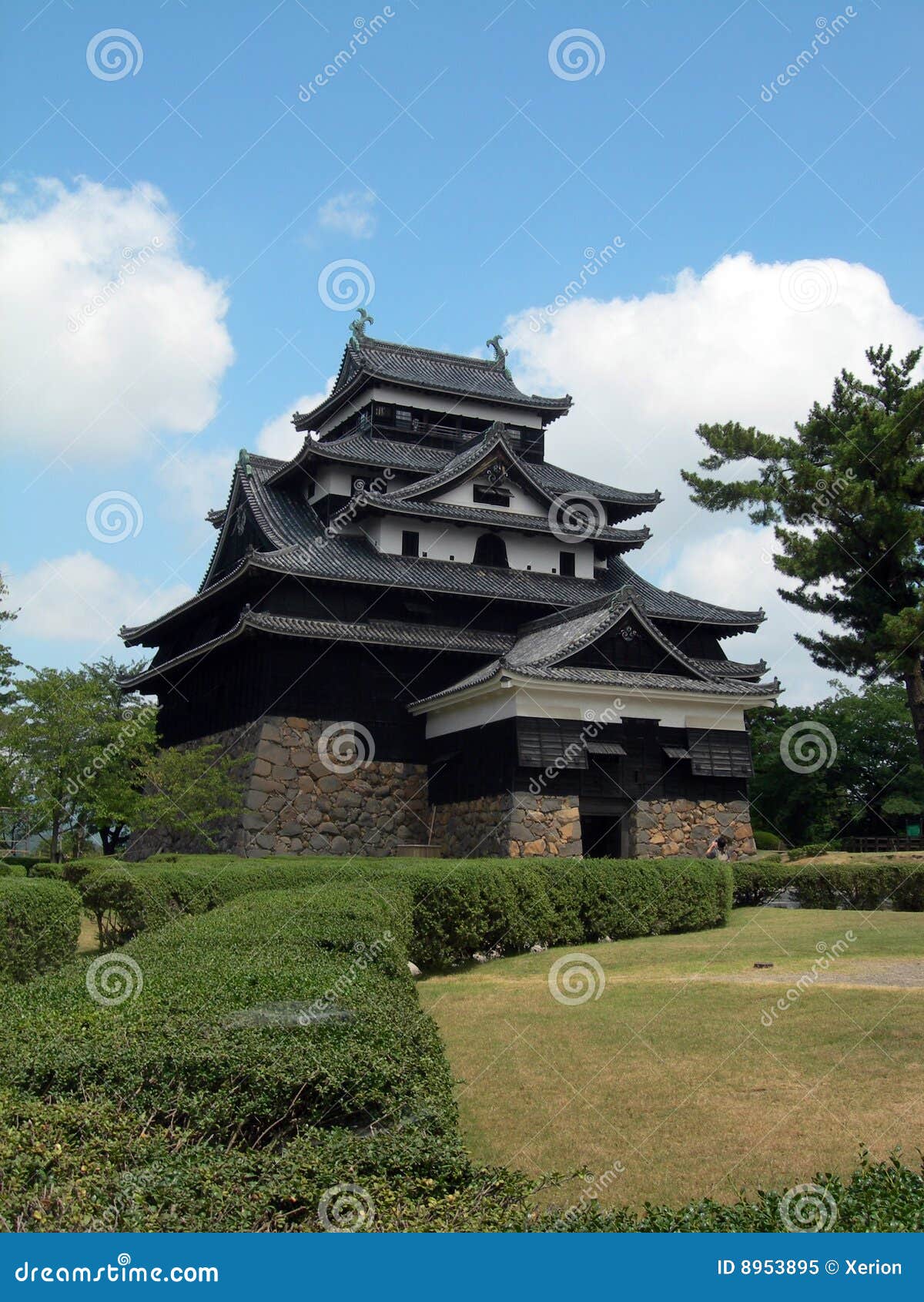 Matsue Castle stock image. Image of city, samurai, stone - 8953895