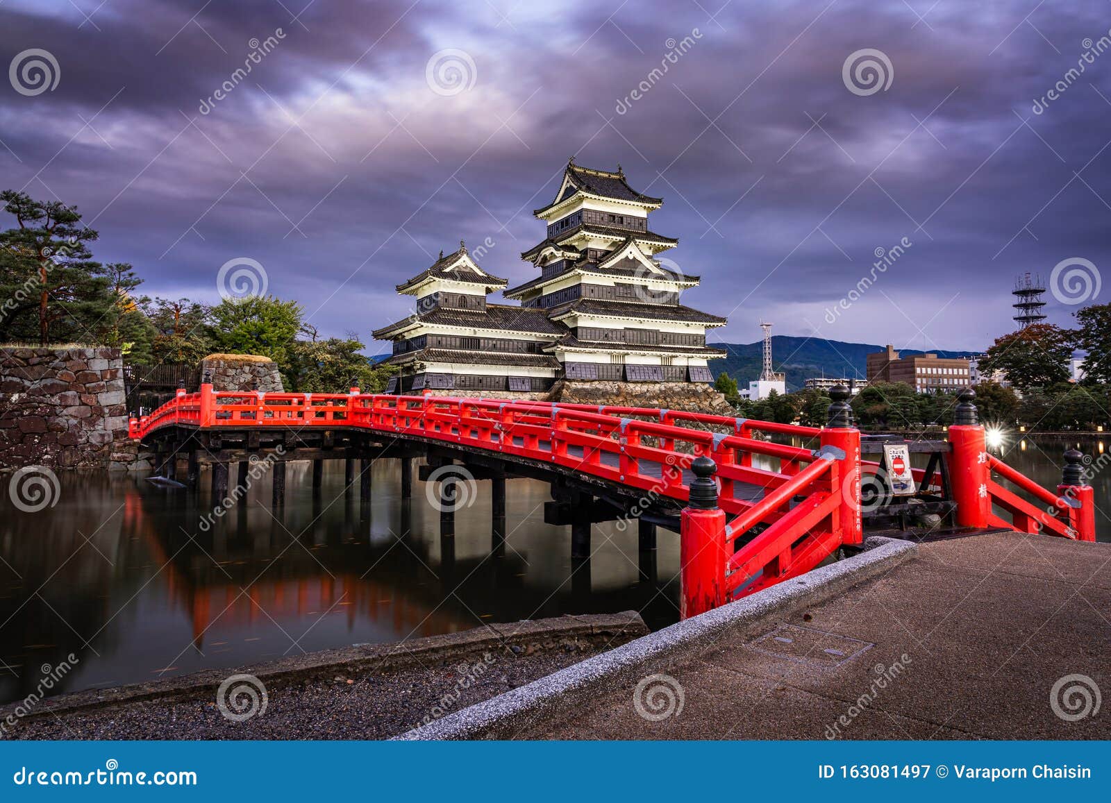 Matsumoto Castle at Night, Japan Editorial Photography - Image of ...