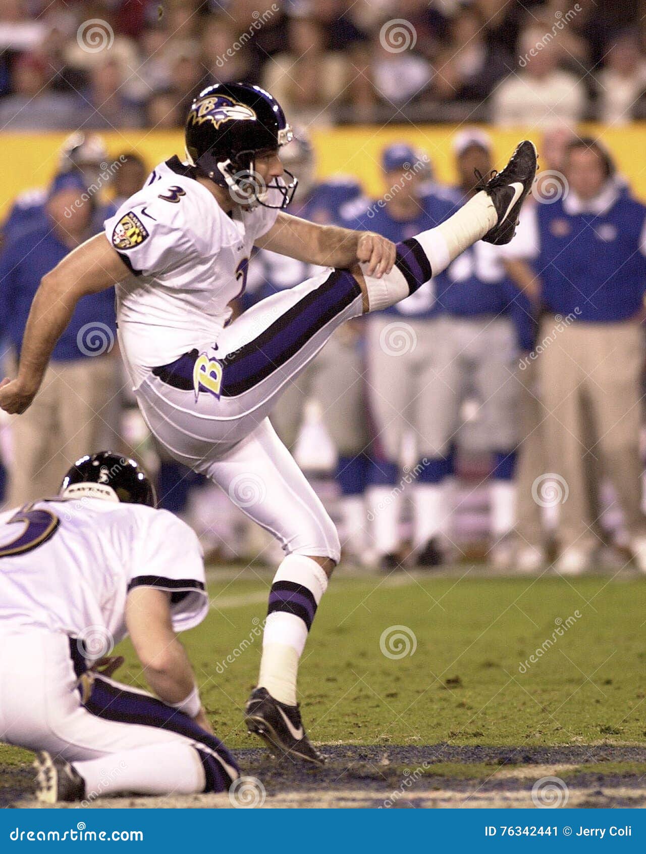 Matt Stover editorial photo. Image of score, ravens, giants - 76342441