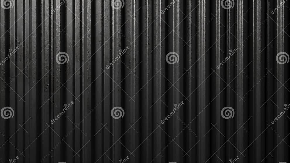 Matte Black Corrugated Rubber Texture with Deep Vertical Ridges Stock ...