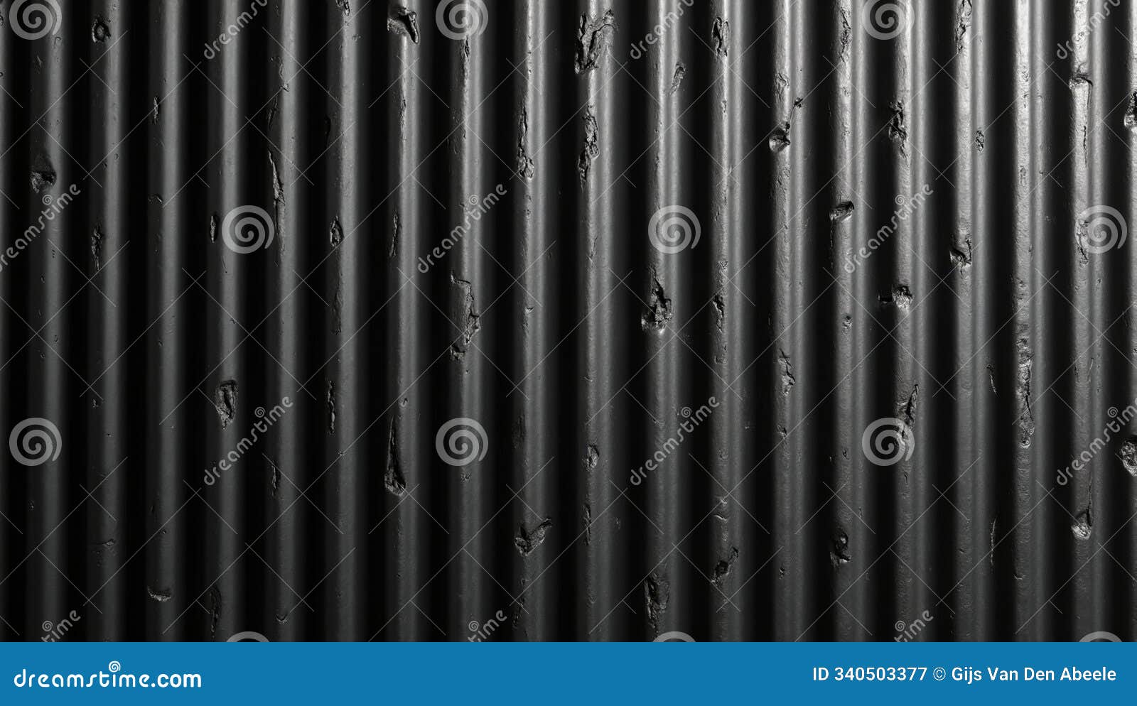 Matte Black Corrugated Rubber Texture with Deep Vertical Ridges Stock ...