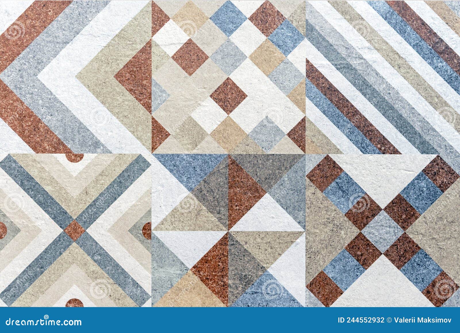 Matte Ceramic Tiles with Multi-colored Patterns. Tile Background for ...