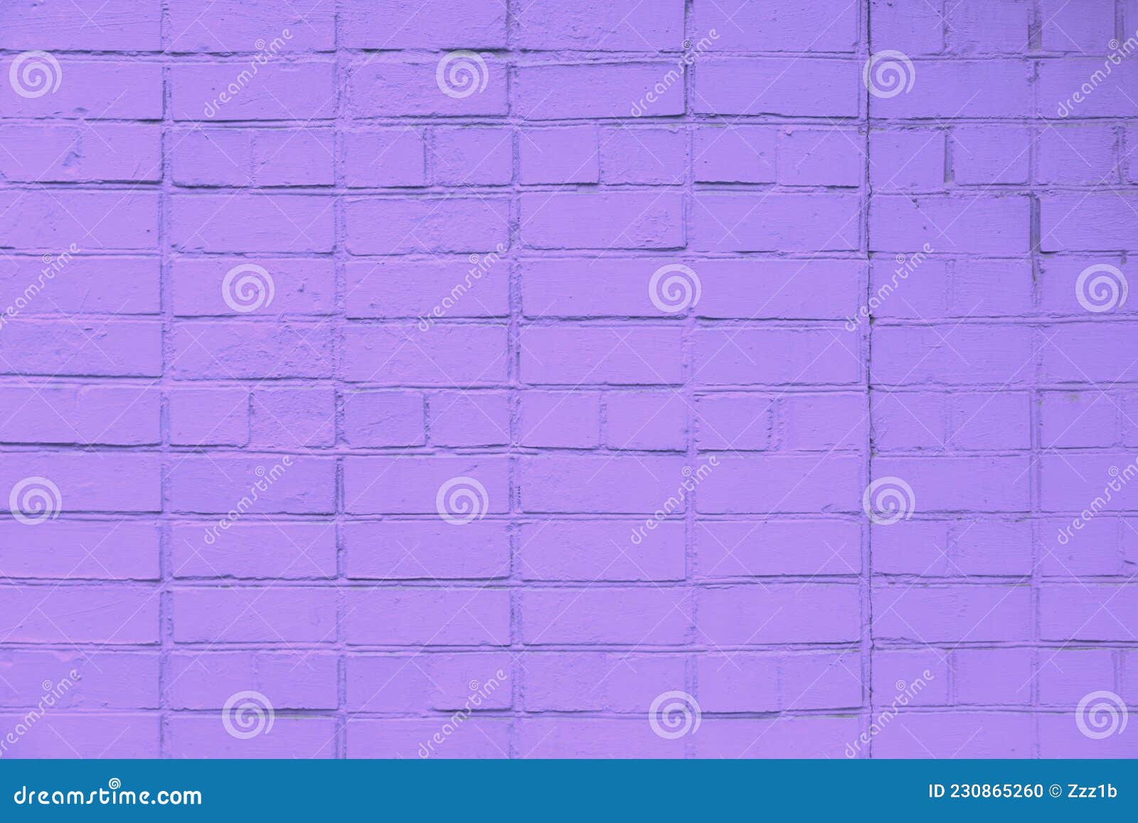Matte Violet Painted Brick Wall Full Frame Flat Background and Texture ...
