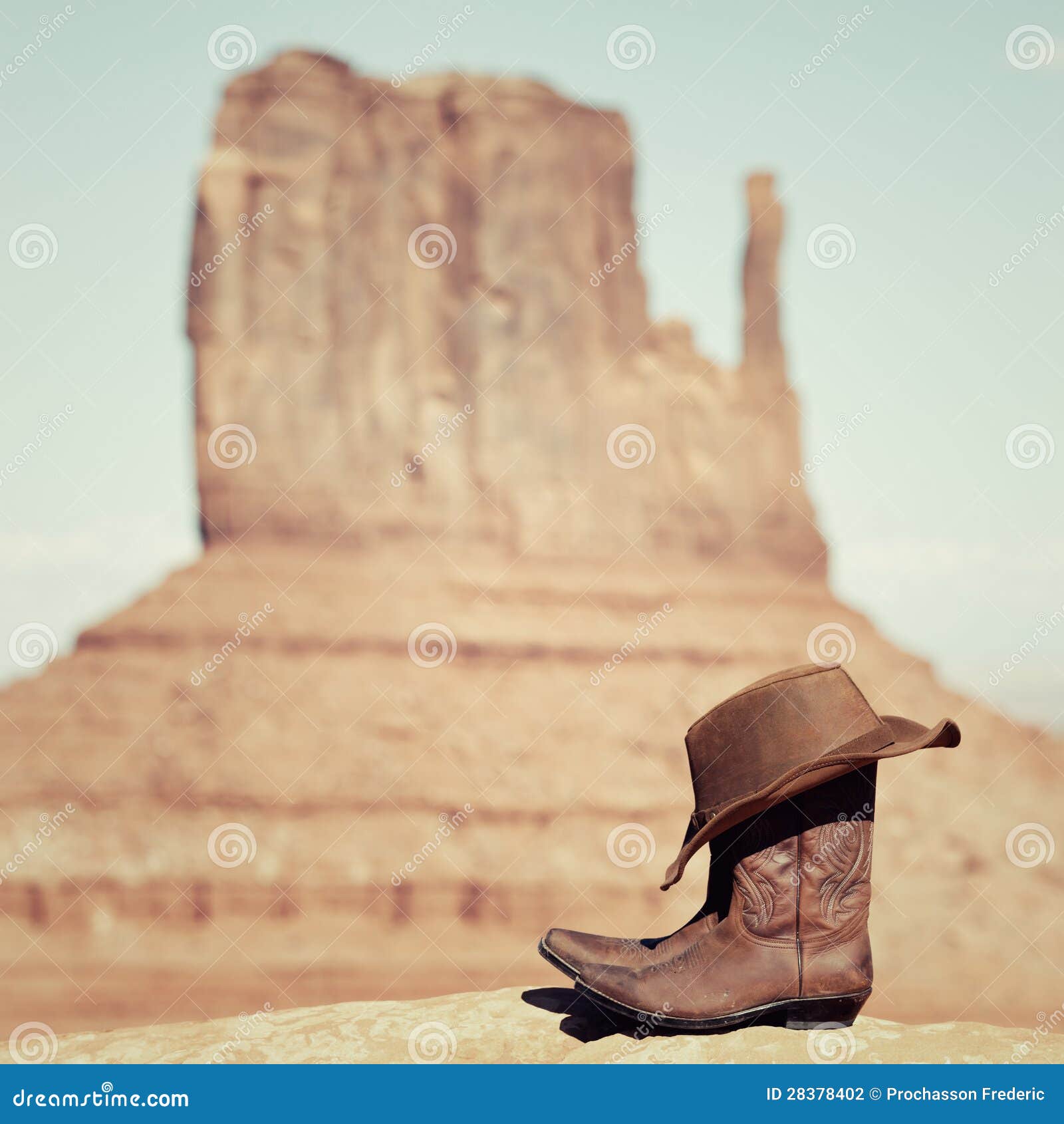 Matten Und Hut Im Monument-Tal Stockfoto - Bild von karte, amerika ...