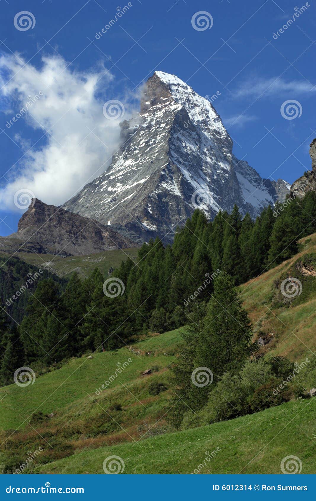 Matterhorn stock photo. Image of european, mountain, matterhorn - 6012314