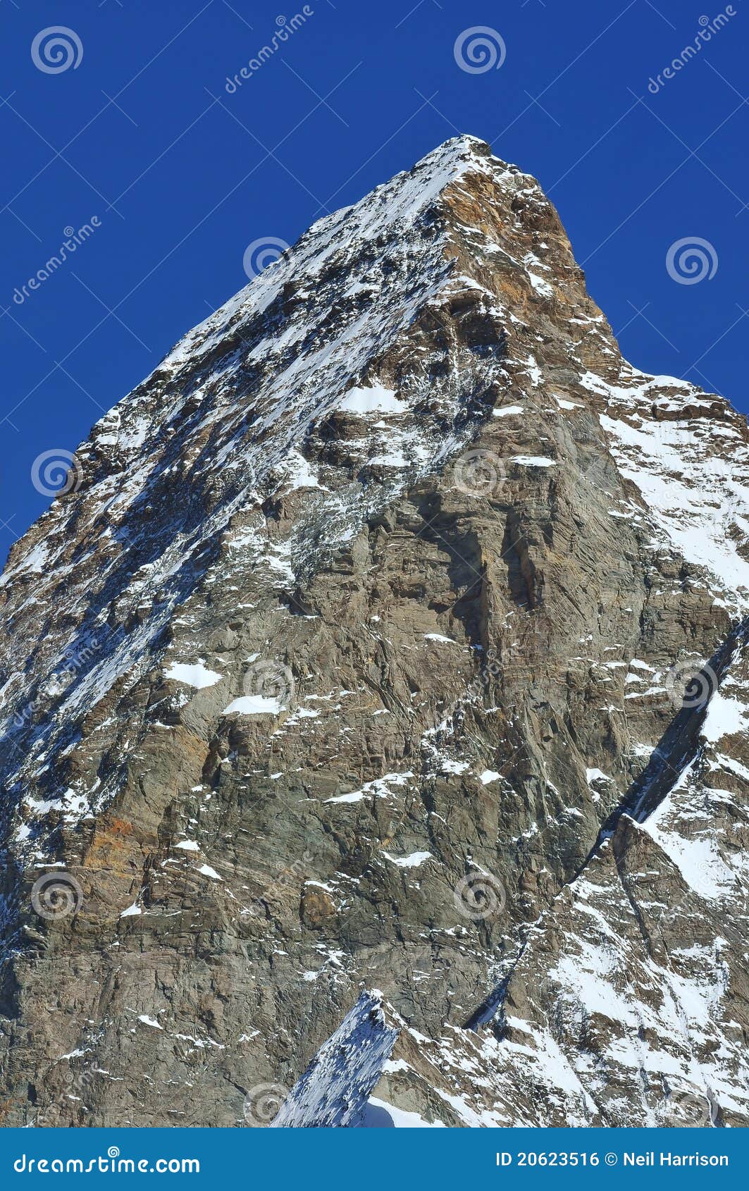 The Matterhorn and the Hornli Ridge Stock Photo - Image of dusk, climb ...