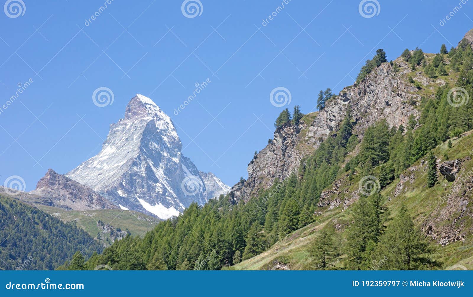 The Matterhorn, the Iconic Emblem of the Swiss Alps Stock Image - Image ...