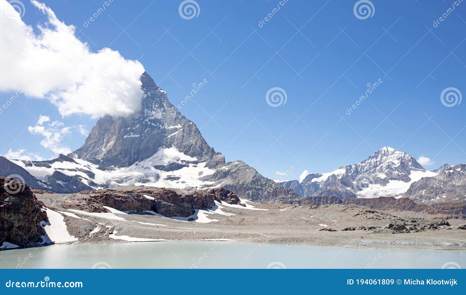 The Matterhorn, the Iconic Emblem of the Swiss Alps Stock Image - Image ...
