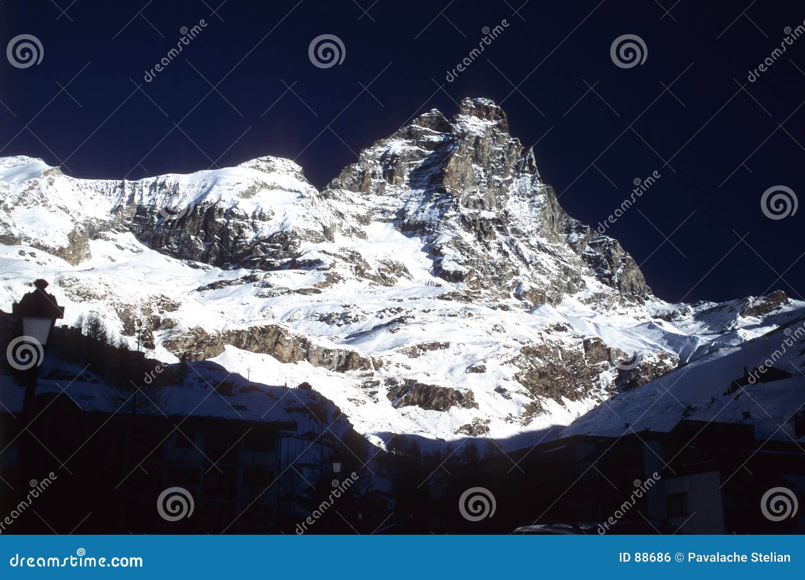 Matterhorn mountaine stock photo. Image of relax, climbing - 88686