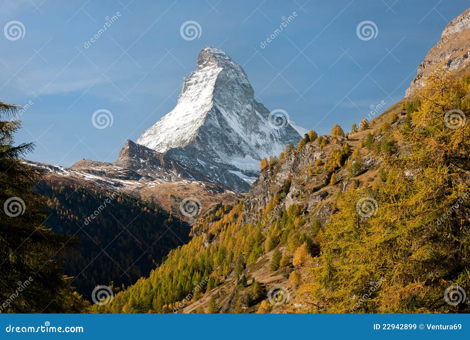 Matterhorn Peak, Switzerland Stock Image - Image of park, alpine: 22942899