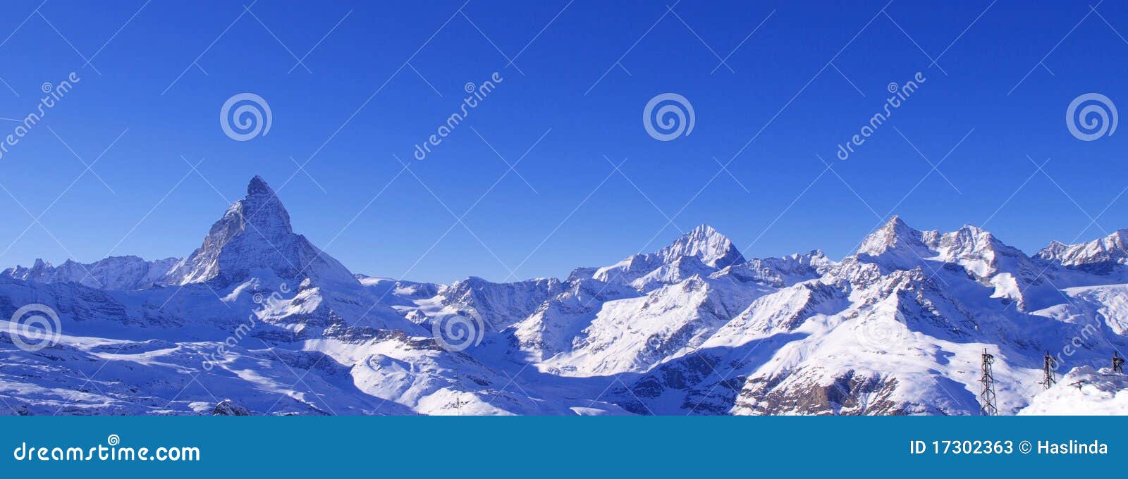 Panoramic Swiss Alps