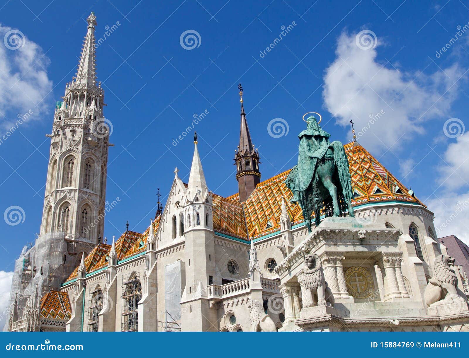 Matthias Church at Buda Castle, Budapest Stock Image - Image of ...