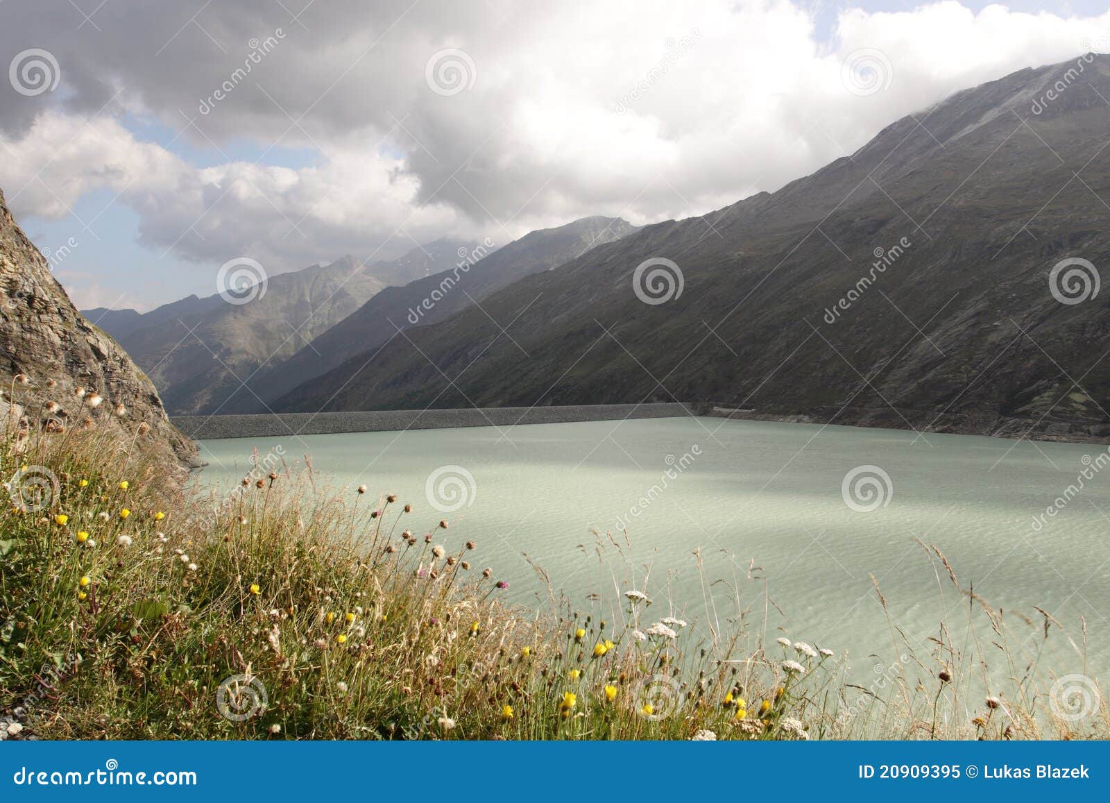 Mattmark dam stock image. Image of rock, switzerland - 20909395