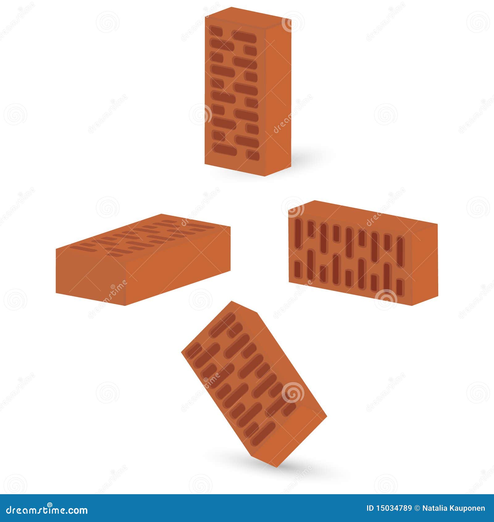 Mattoni illustrazione vettoriale. Illustrazione di basamento - 15034789