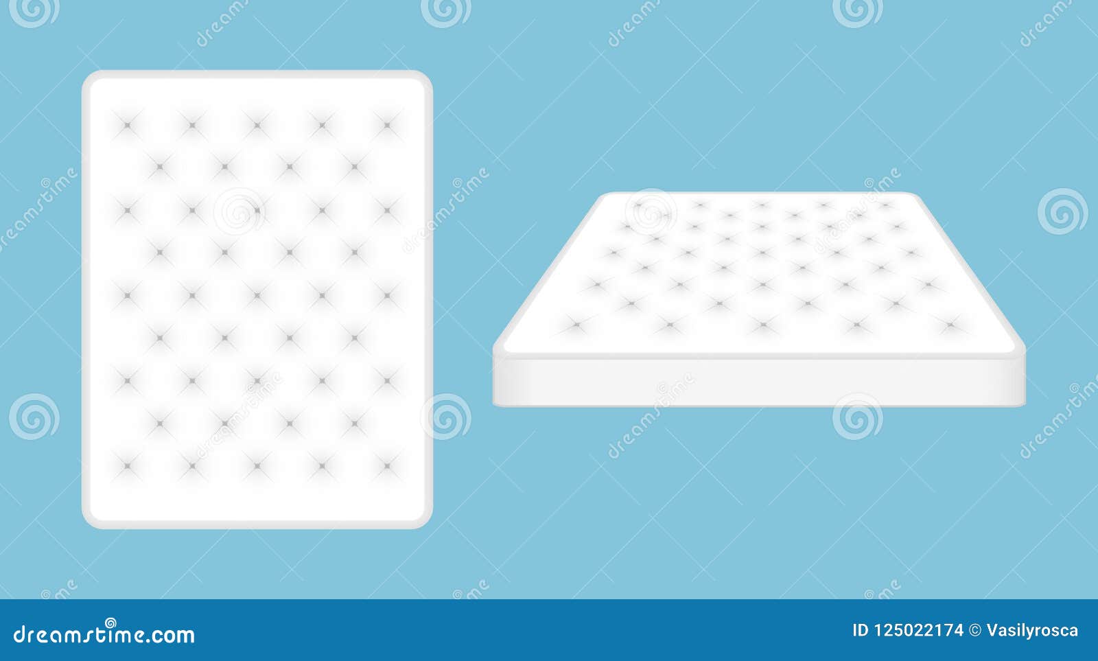 Mattress for Comfortable Sleep Background. Modern Soft Foam Mattress ...