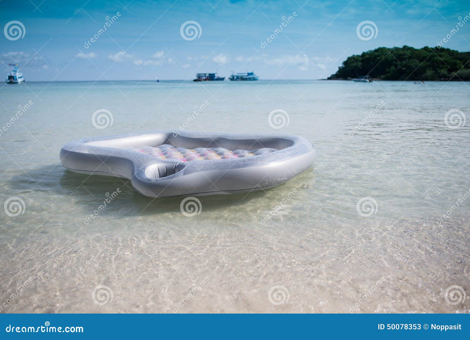 Mattress Floating on the Beach Stock Image - Image of ocean, elementary ...