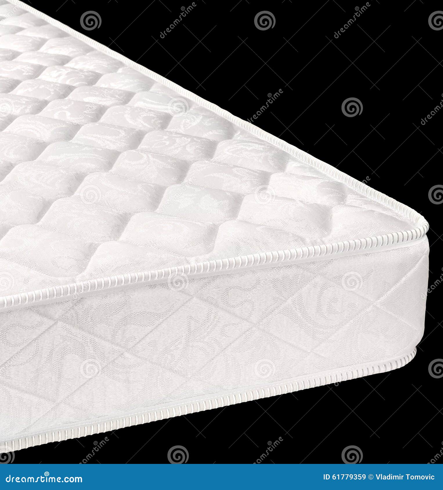 Mattress Isolated on Black Background with Clipping Path Stock Image ...