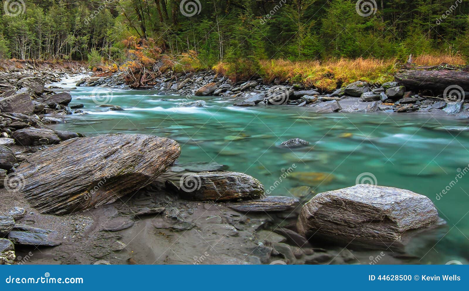 Matukituki-Fluss, Neuseeland Stockfoto - Bild von schicht, blau: 44628500