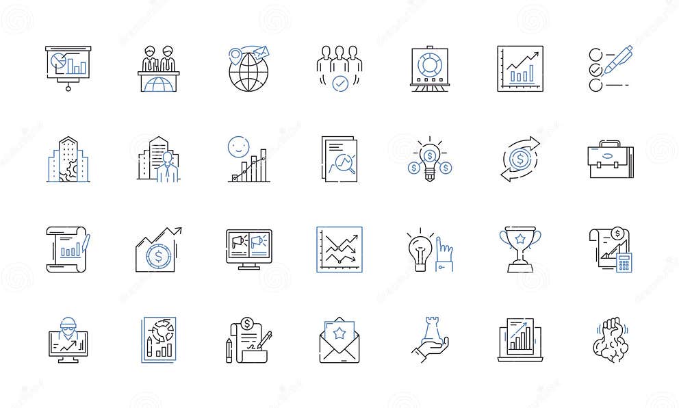 Maturation Line Icons Collection. Growth, Development, Progression ...