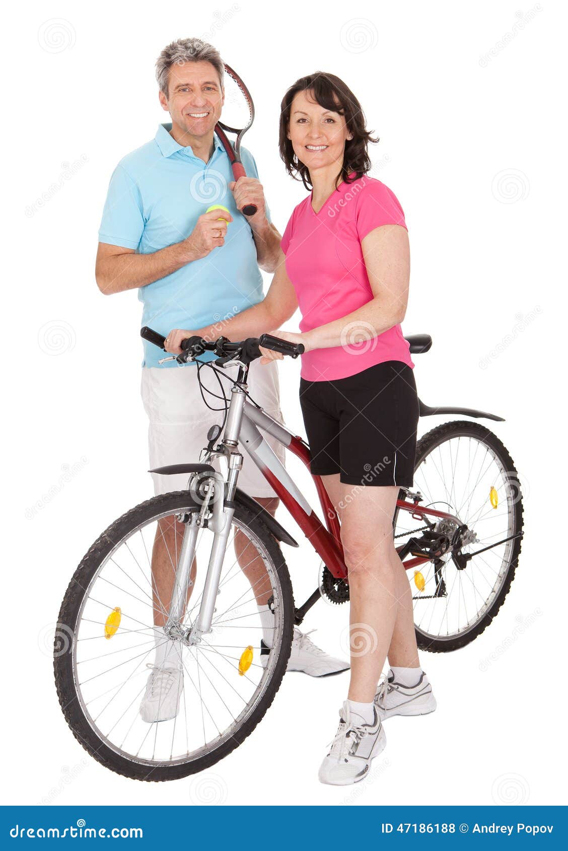 Mature Active Couple Doing Sports Stock Photo - Image of active, mature ...