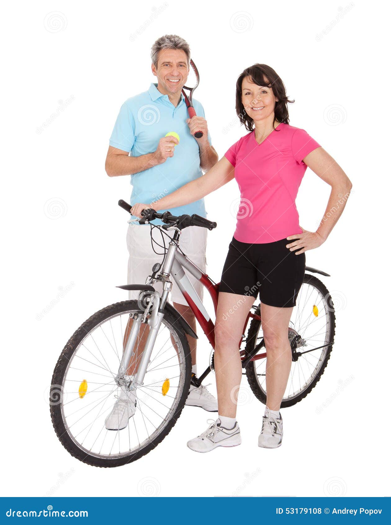 Mature Active Couple Doing Sports Stock Photo - Image of couple ...